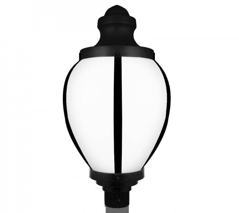 Acorn Street Light with Metal Cage - Primelite Manufacturing