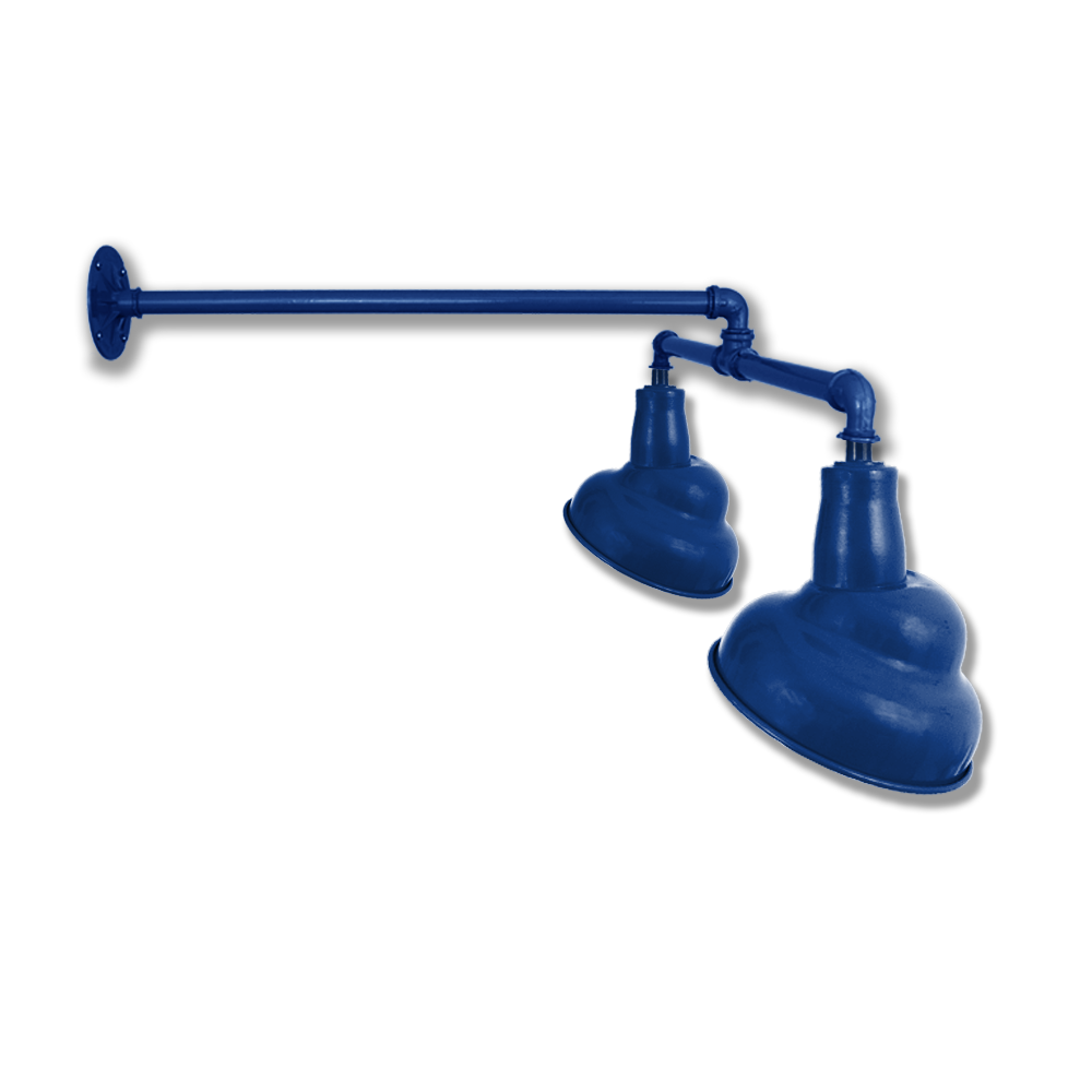 Emblem Shades On Straight Double Light Arm Primelite Manufacturing