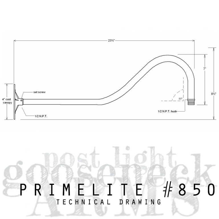 2′ LED Linear Sign Light on Standard Gooseneck Arm - Primelite ...