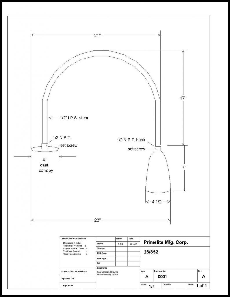Angled Shade on Parapet Gooseneck Sign Light - Primelite Manufacturing