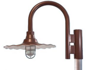 Radial Wave Shade on Offset Heavy Gauge J Arm - Primelite Manufacturing