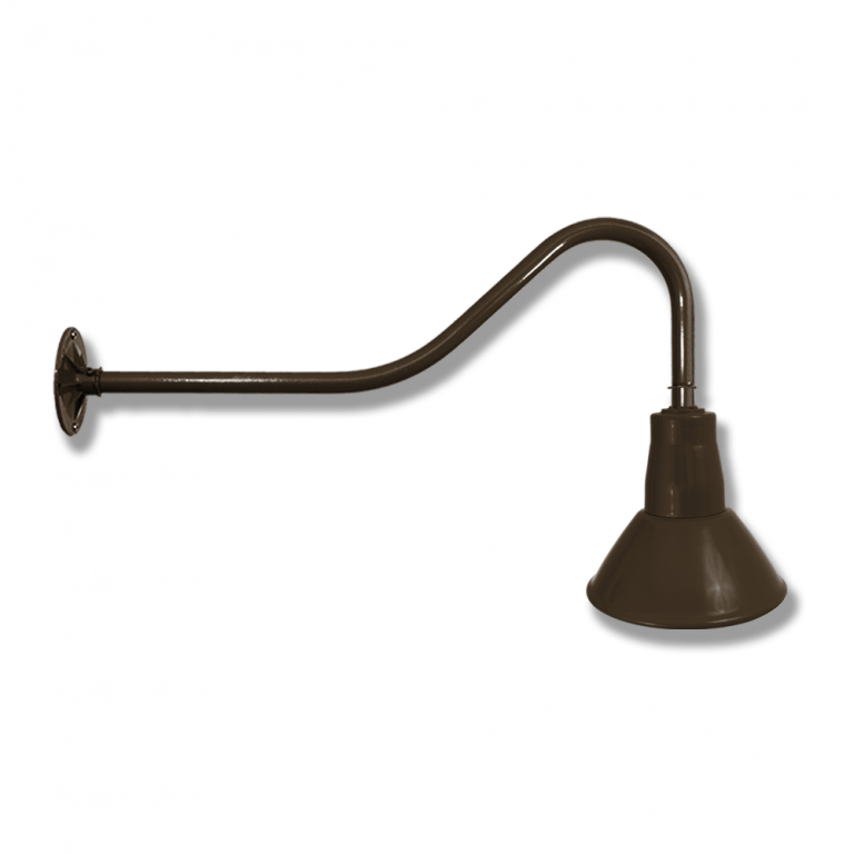 Down Shade on Standard Gooseneck Sign Light - Primelite Manufacturing