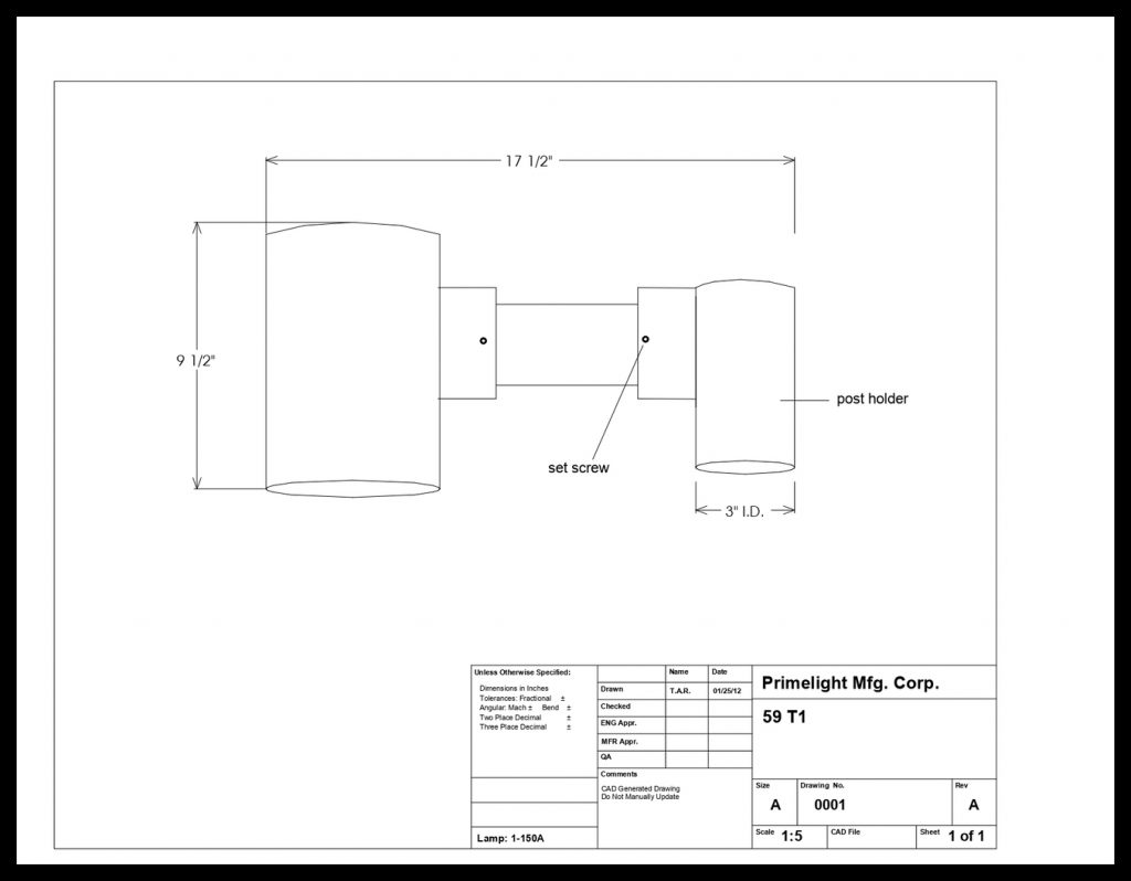 Multi-light Can Post Light - Primelite Manufacturing